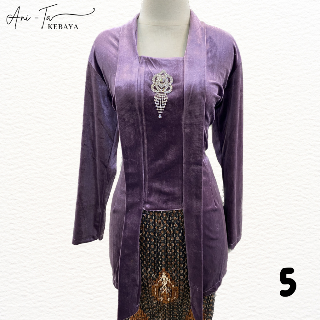 Jual Kebaya Bludru Kutu Baru (Tampil cantik dengan kebaya beludru) | Shopee Indonesia