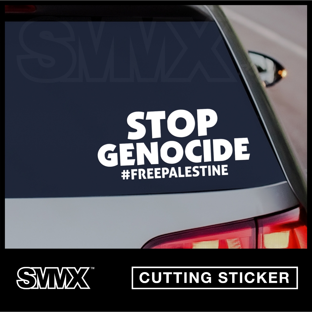 Jual Sticker stiker Stop Genocide Free Palestine | Shopee Indonesia