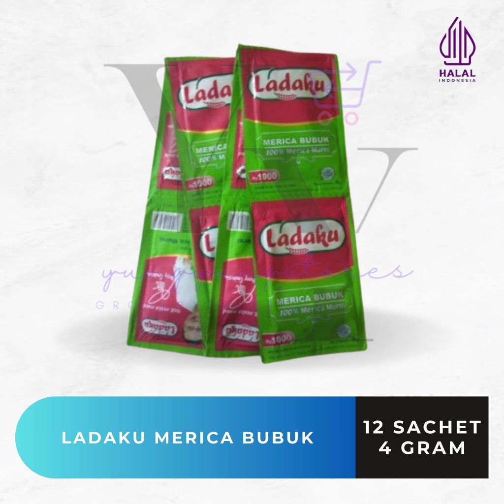 Jual 1 Renceng Isi 12 Sachet Ladaku Merica / Lada Bubuk 4 gram | Shopee ...