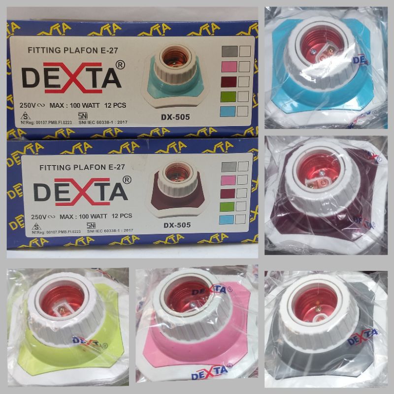 Jual Fitting Plafon Hias Murah DEXTA Segi Empat/Fitting Tempel Fiting Piting Murah Warna-warni ...