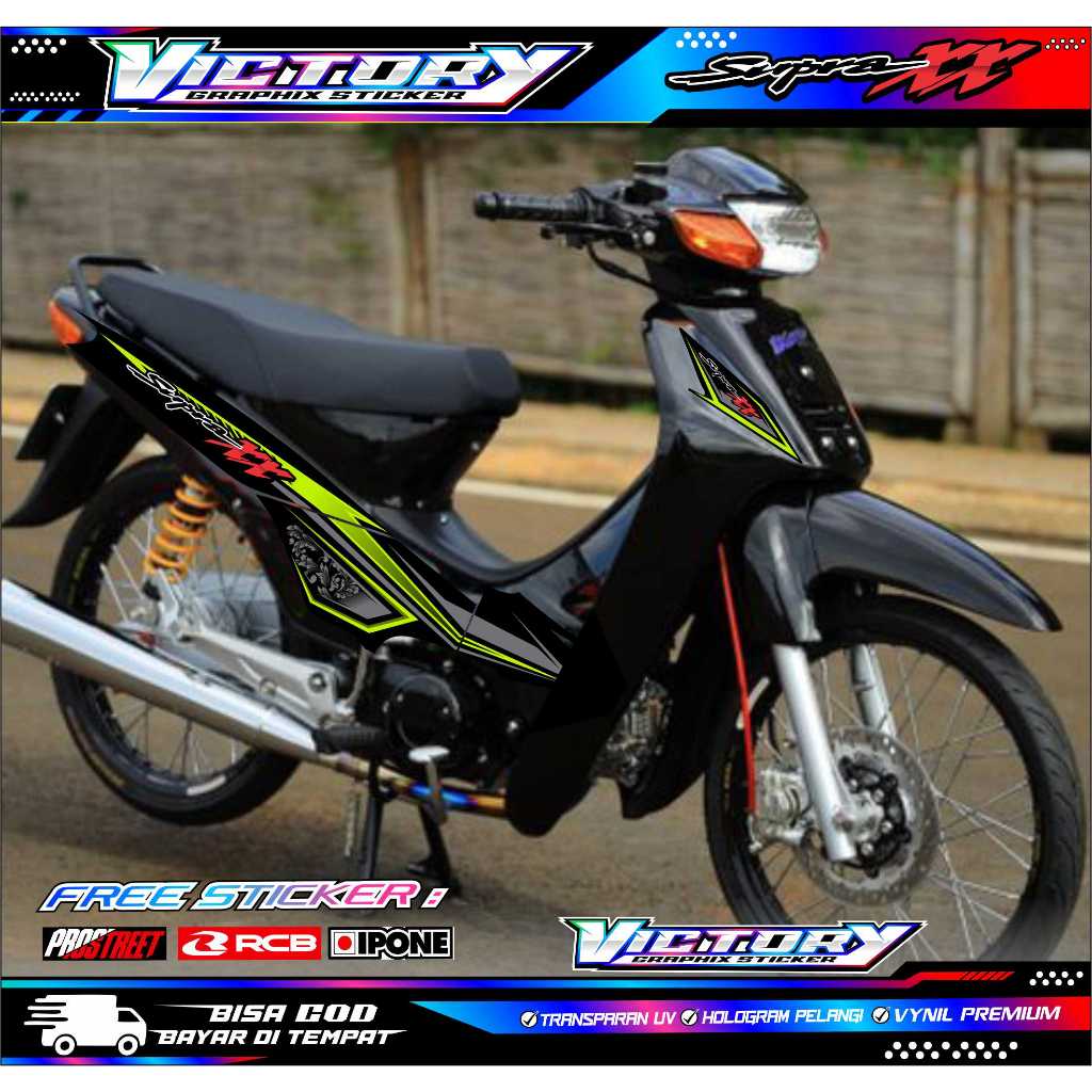 Jual STRIPING VARIASI MOTOR HONDA SUPRA XX / STICKER LIST MOTOR HONDA ...