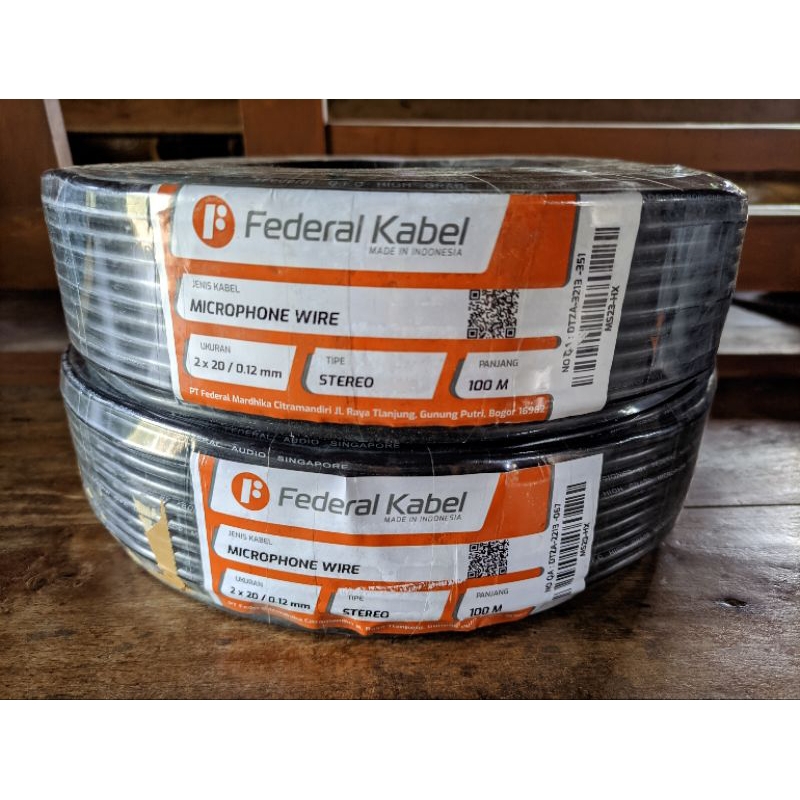 Jual Kabel Mic federal original stereo eceran 1 meter | Shopee Indonesia