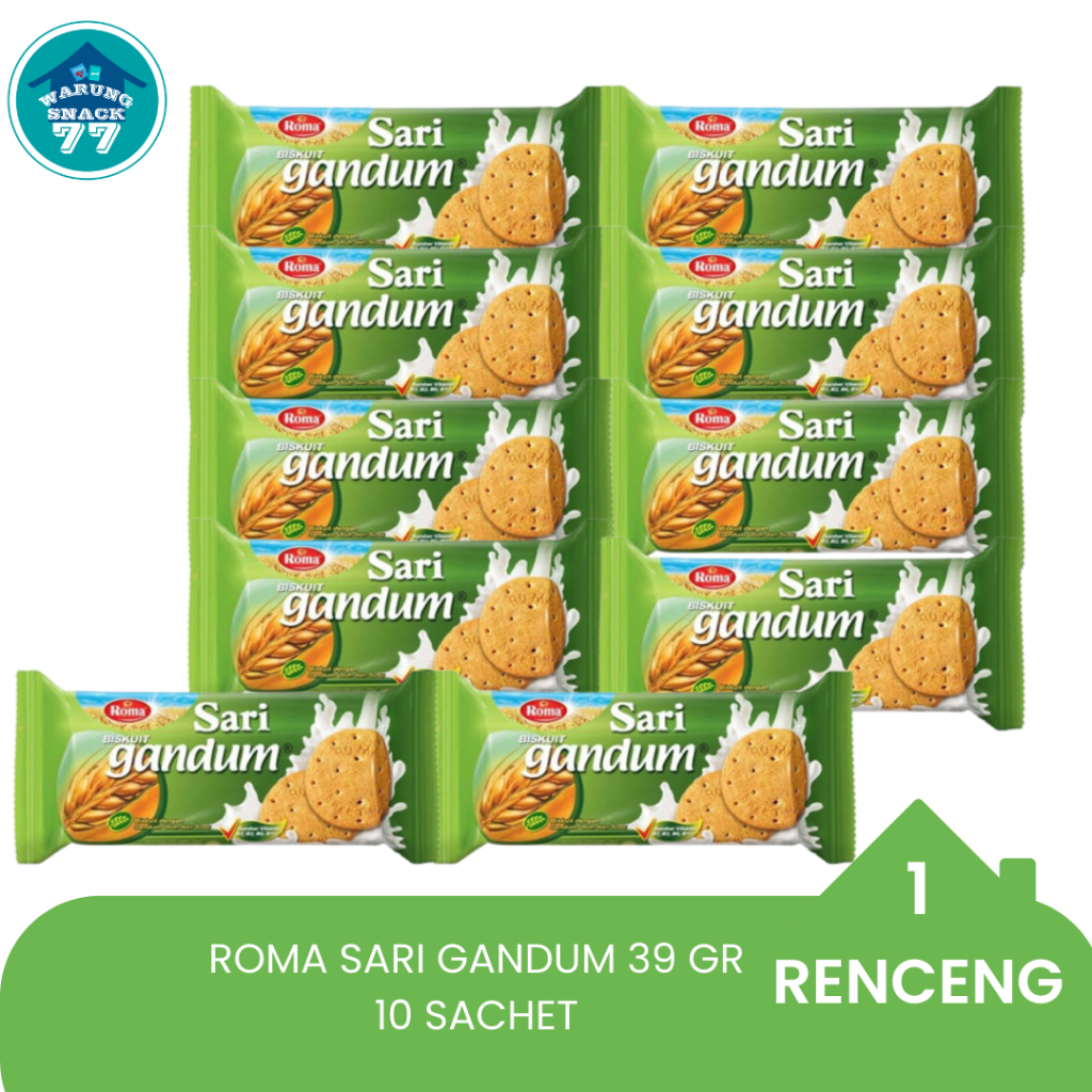 Jual ROMA SARI GANDUM 39 GR SLOP | Shopee Indonesia