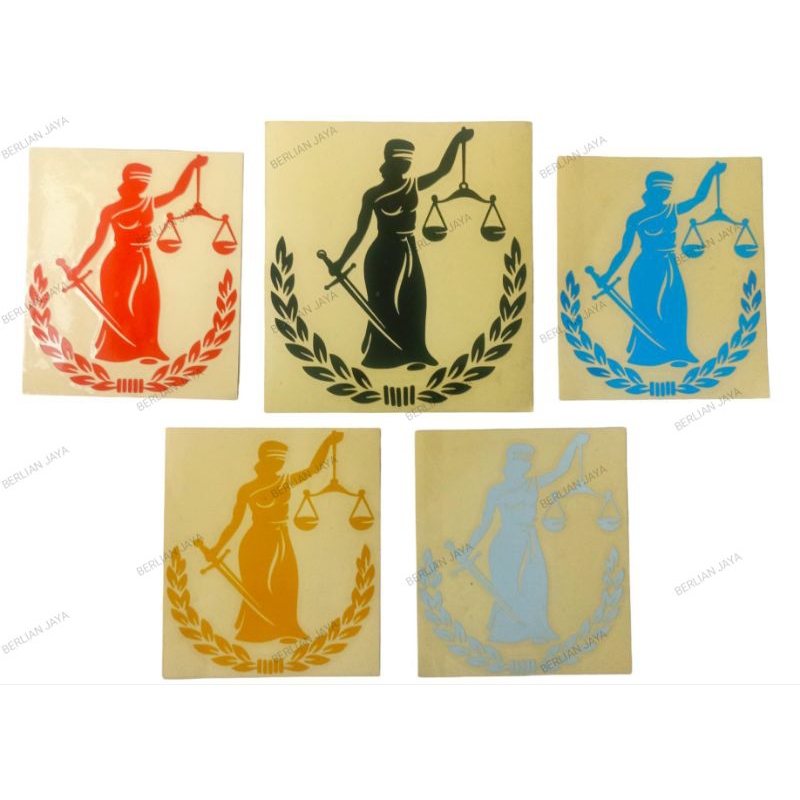 Jual Stiker Hukum Dewi Keadilan / Dewi Justitia Model Baru (Full ...