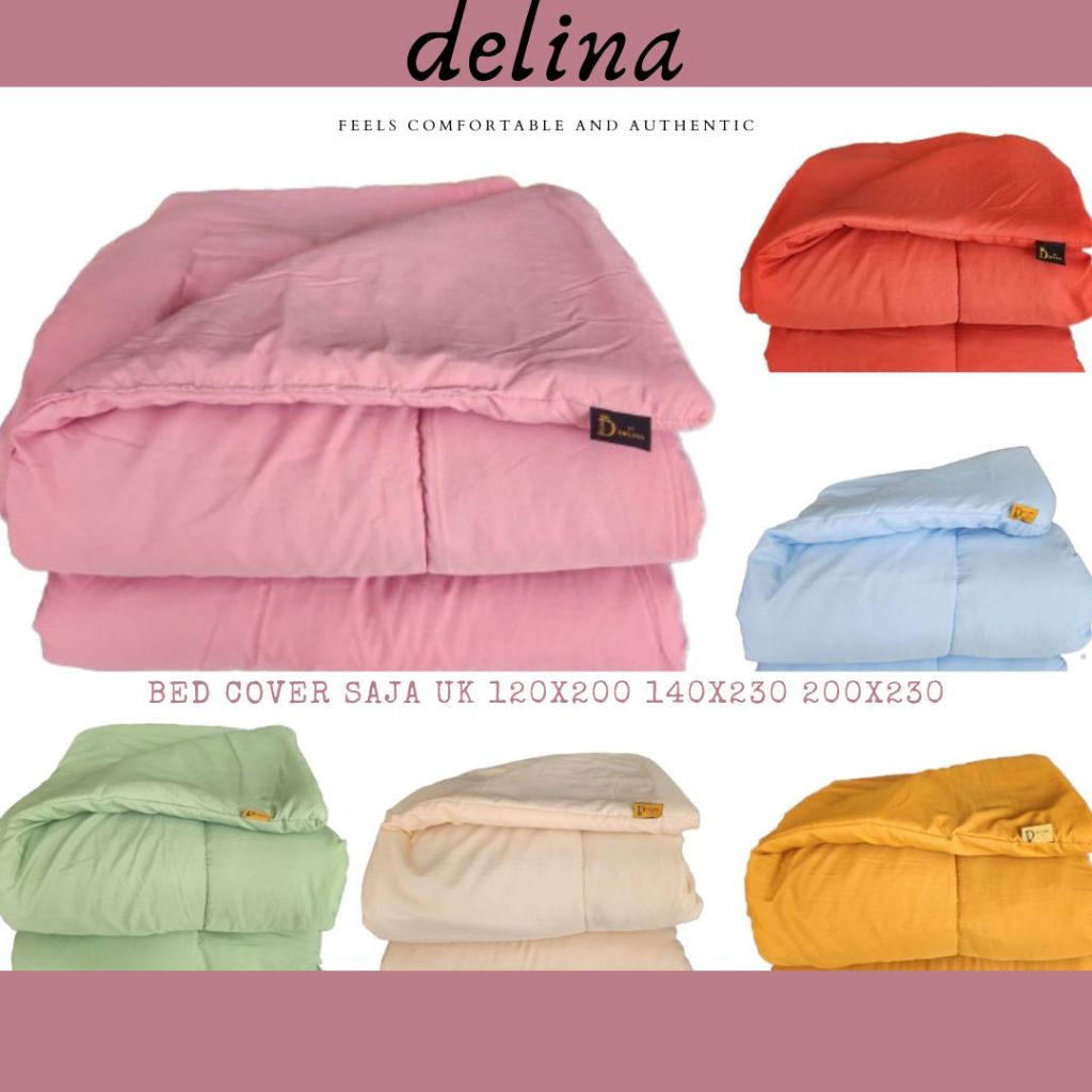 Jual BED COVER ONLY POLOS PREMIUM KATUN 120x200. 150x230. 160x200 ...