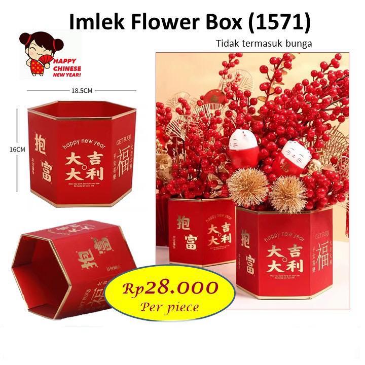 Jual Imlek Flower Box 1571 Box Hampers CNY Box Chinese New Year ...