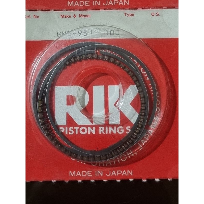 Jual RING SEHER / RING PISTON PRIMA, GRAND, SUPRA OVZ 100 (RIK - RIKEN ASLI JEPANG) | Shopee ...