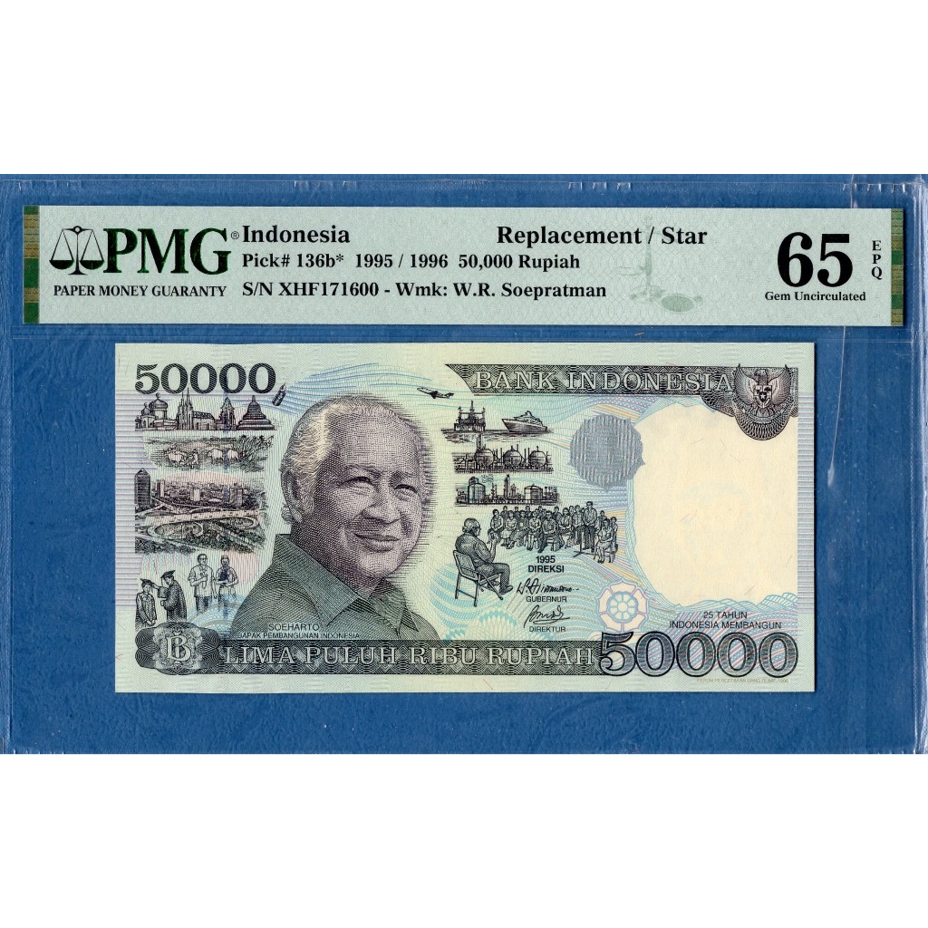 Jual UANG KUNO | 50000 RUPIAH 1995 UNC GRESS | Shopee Indonesia