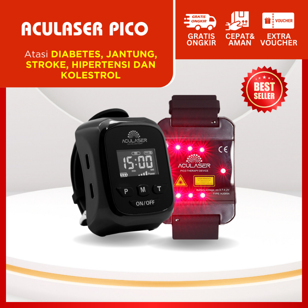 Jual Aculaser Pico 10 Titik - Jam Tangan/Jam Laser Solusi Diabetes ...