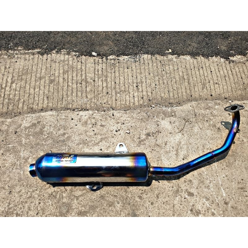 Jual KNALPOT STANDAR RACING FULLBLUE / HEADER BLUE WRC KONDOMAN ...