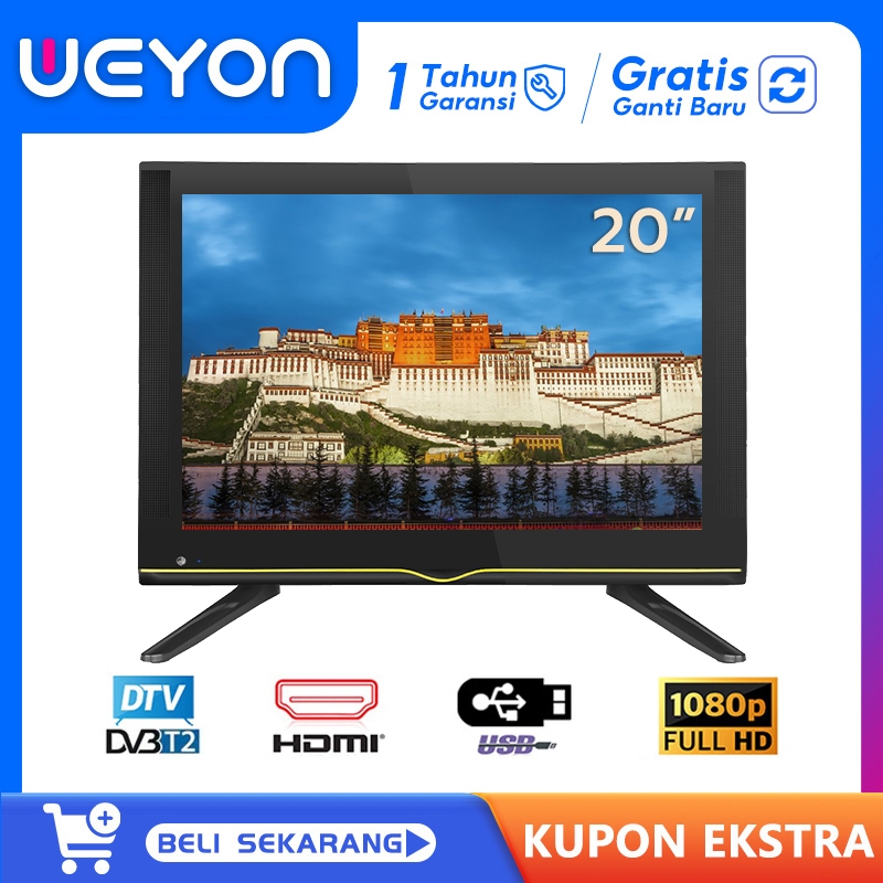 Jual Weyon TV LED Digital 20 Inch FULL HD Analog/Digital DVB T2 ...
