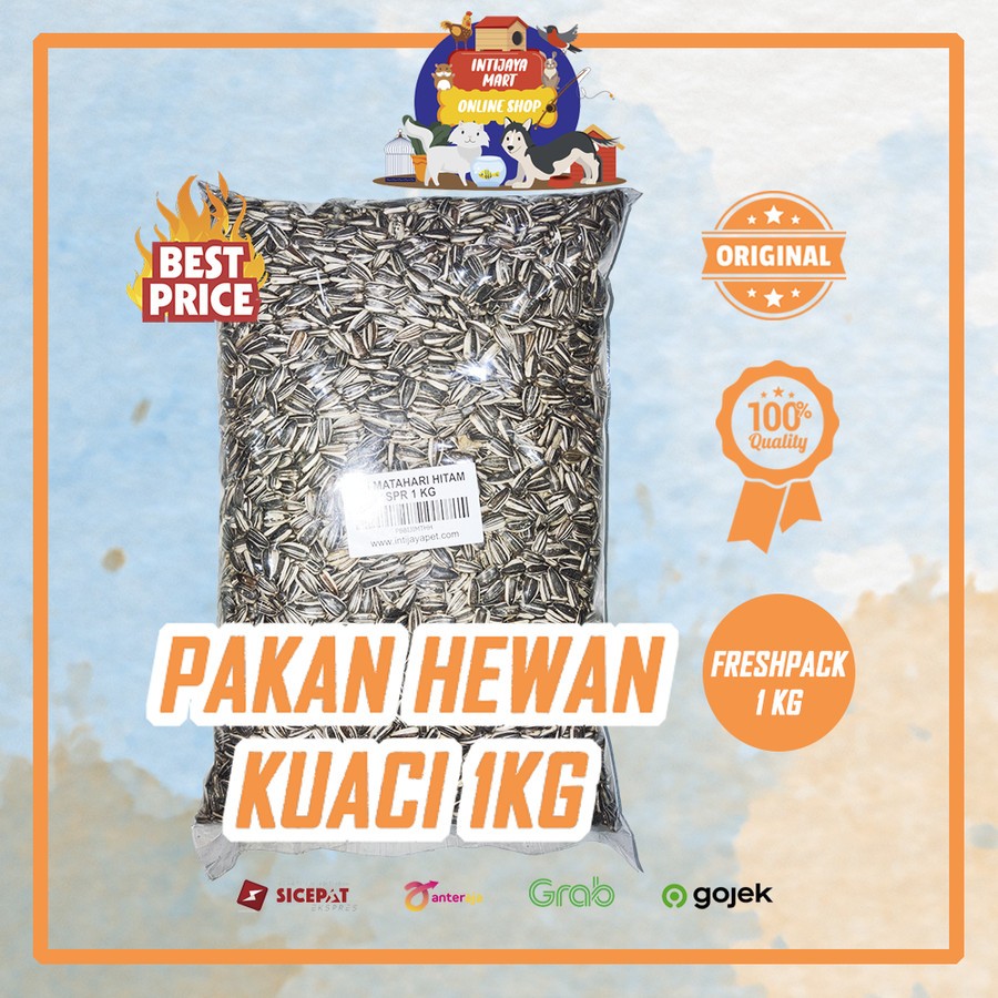 Jual Kuaci Hitam Spr 1kg | Kuaci Hamster Lovebird dll | Shopee Indonesia