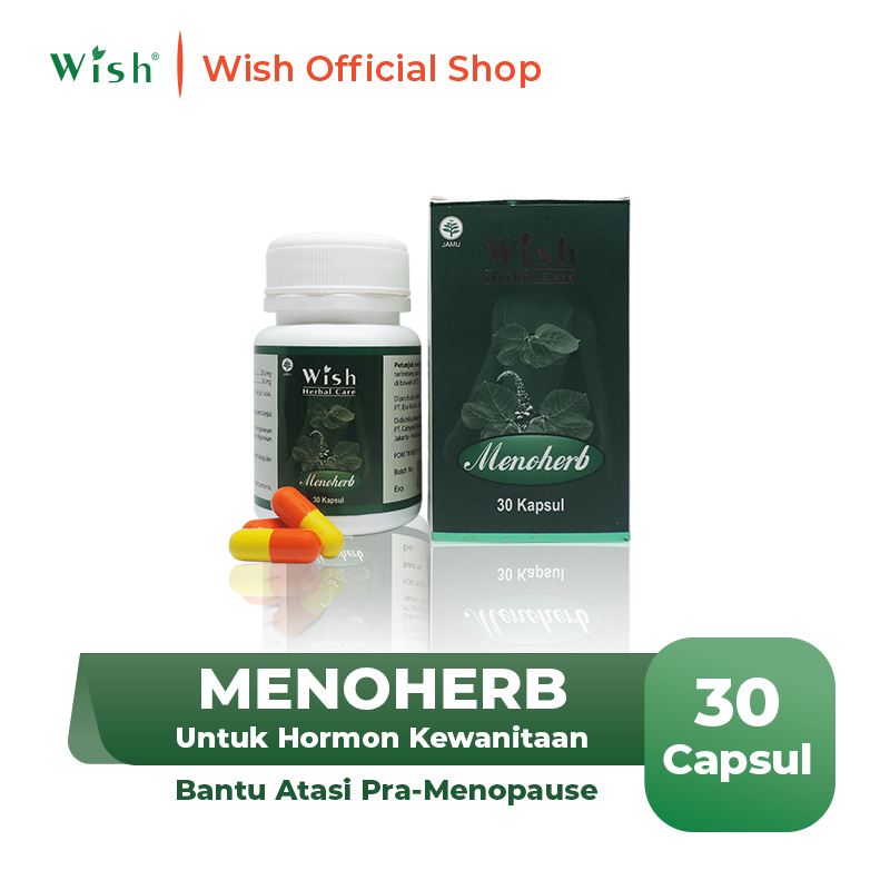 Jual Wish Menoherb Capsule – Suplemen Herbal Wanita Pre & Menopause by ...
