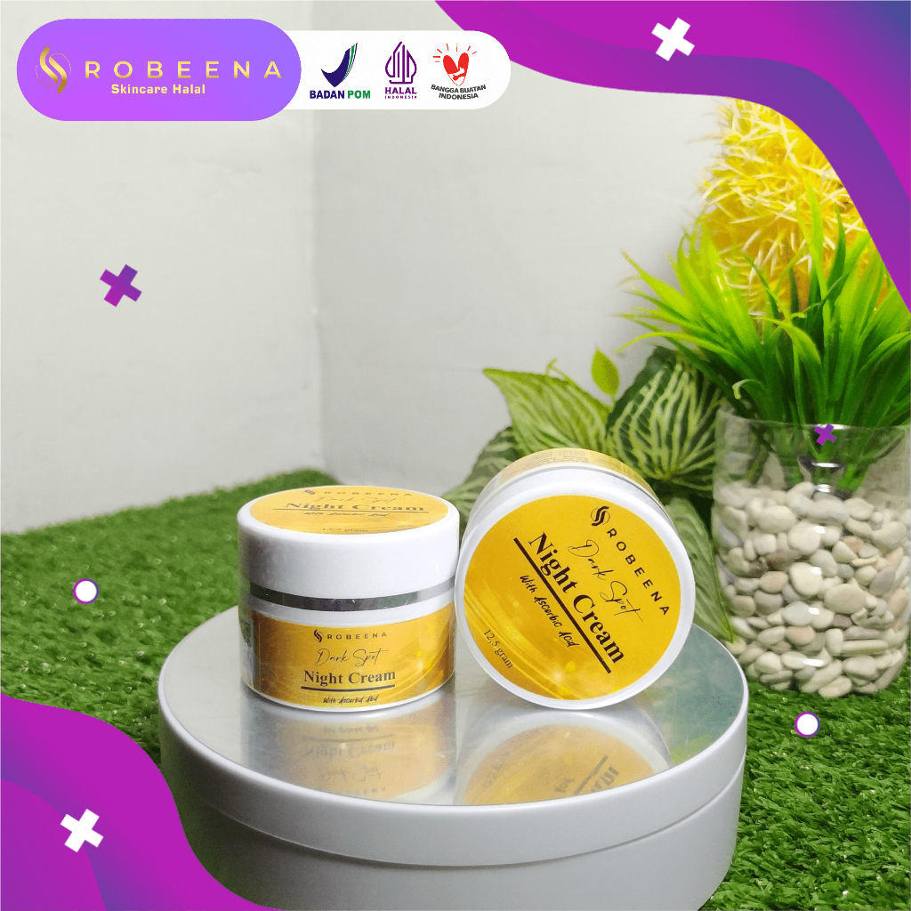 Jual ROBEENA Dark Spot Night Cream Malam Flek Noda Hitam Wajah | Shopee Indonesia