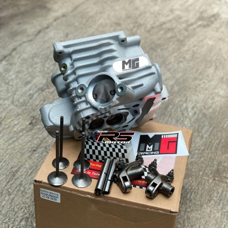 Jual Head MX LC135 Vixion Xabre MX King Klep 28/25 MG RACING SIRIP XPRO ...