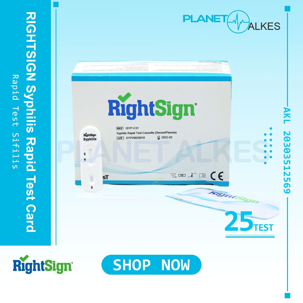 Jual Rapid Tes Syphilis Strip RIGHT SIGN 50T | Rightsign Syphilis Rapid ...