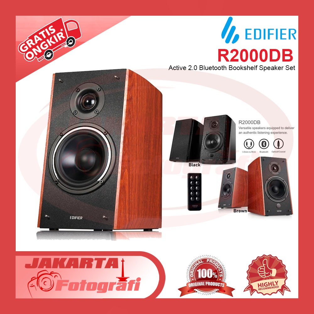 Jual Edifier Active 2.0 Bluetooth Bookshelf Speaker Set - R2000DB | Shopee Indonesia