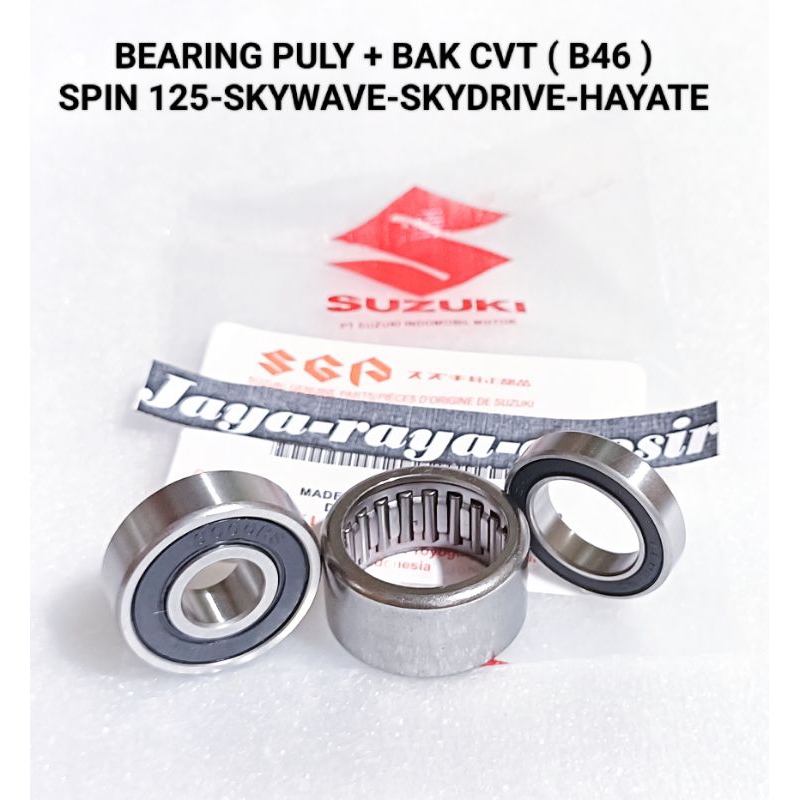 Jual BEARING PULY + LAHER BAK CVT ( B46 ) SPIN 125 SKYWAVE HAYATE ...