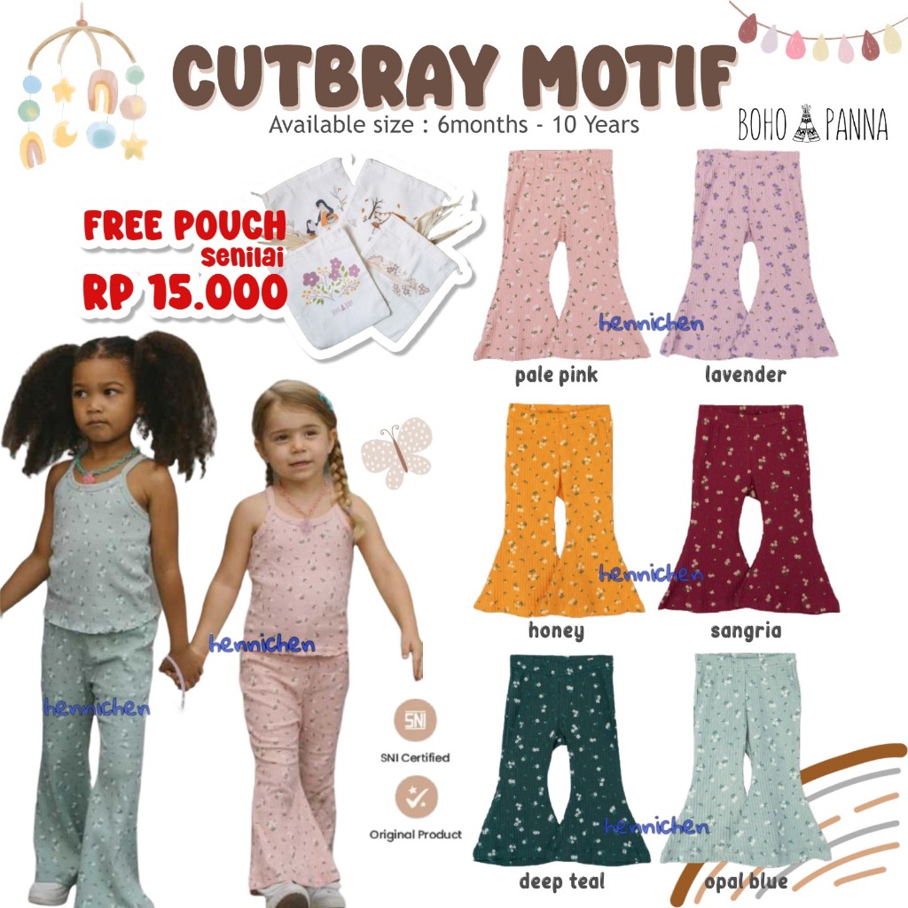 Jual Bohopanna Cutbray Motif 6 Bulan - 10 Tahun Legging / Celana ...
