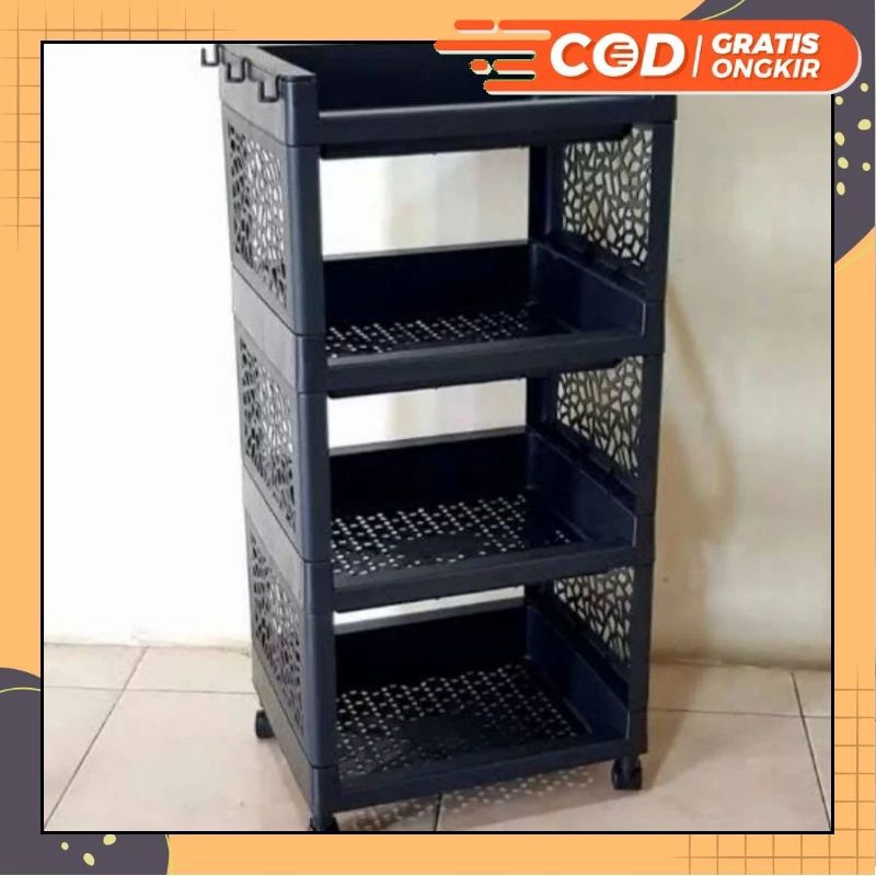 Jual RAK YOYO 4 SUSUN WARNA HITAM BIRU HIJAU RAK BUKU RAK PENYIMPANAN ...