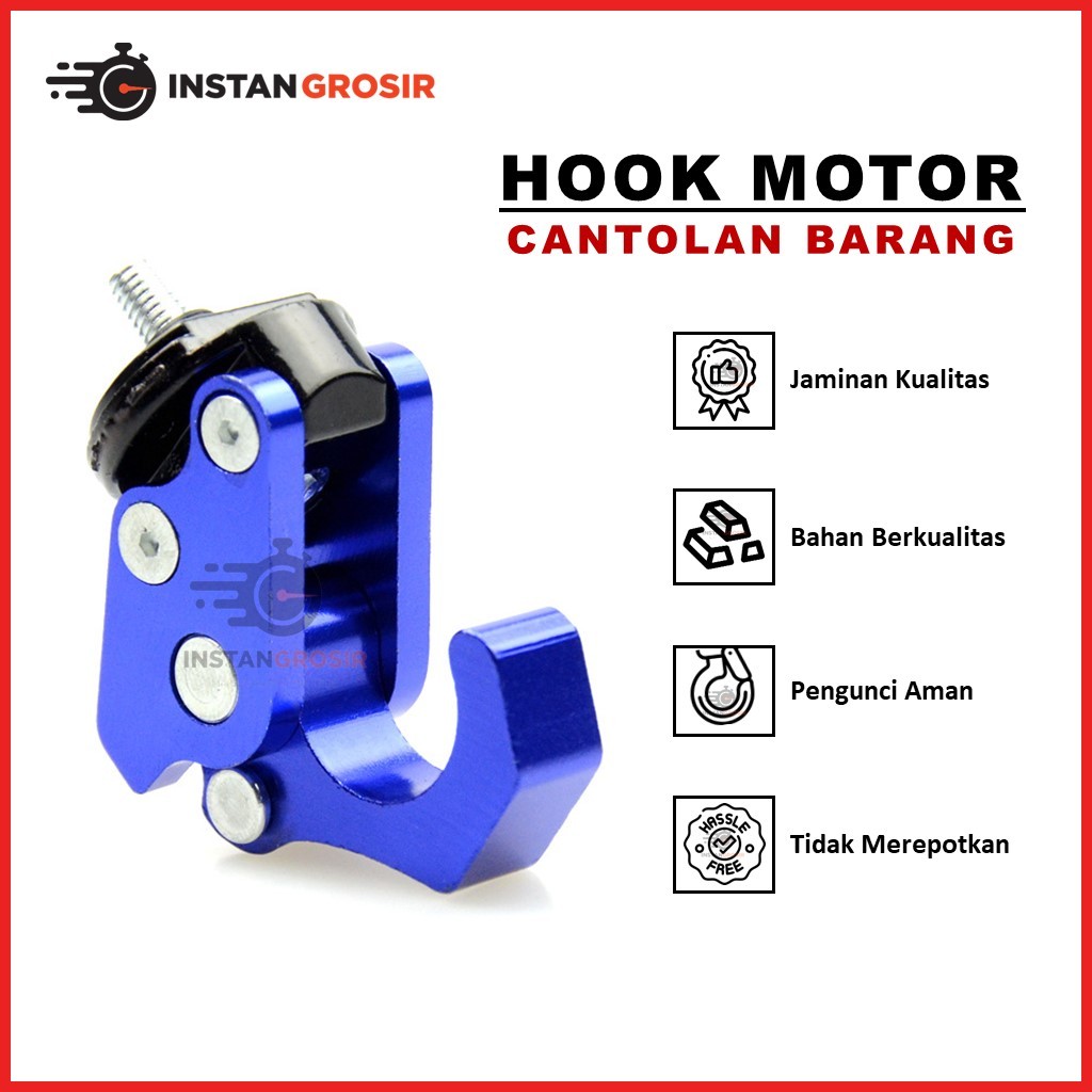 Jual Gantungan barang motor kail lipat RT3750 RT-3750 stand motor hook ...