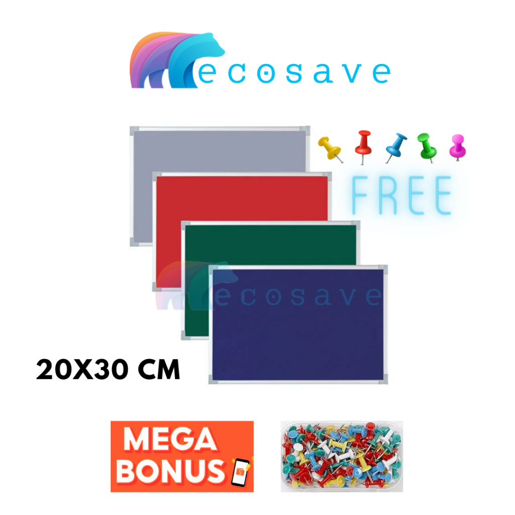 Jual Softboard Bludru Papan Pin Board Mini Kecil / Papan Mading Gantung ...