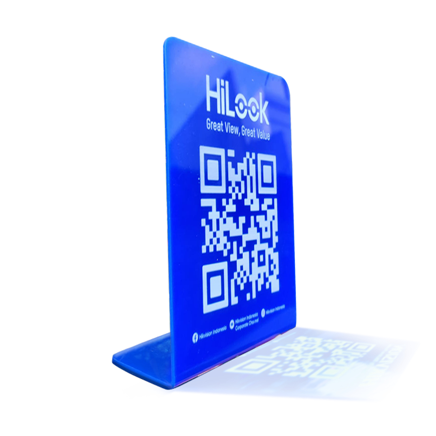 Jual STANDING BARCODE AKRILIK A6 2MM PRINT UV WARNA ((4PCS ...