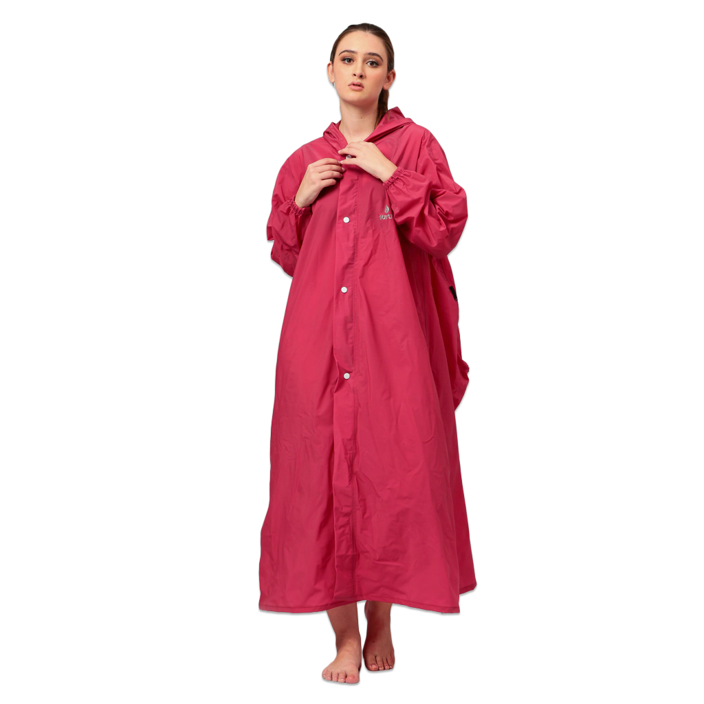 Jual jas hujan gamis backpack jumbo Wanita dewasa Mantel guyur original ...