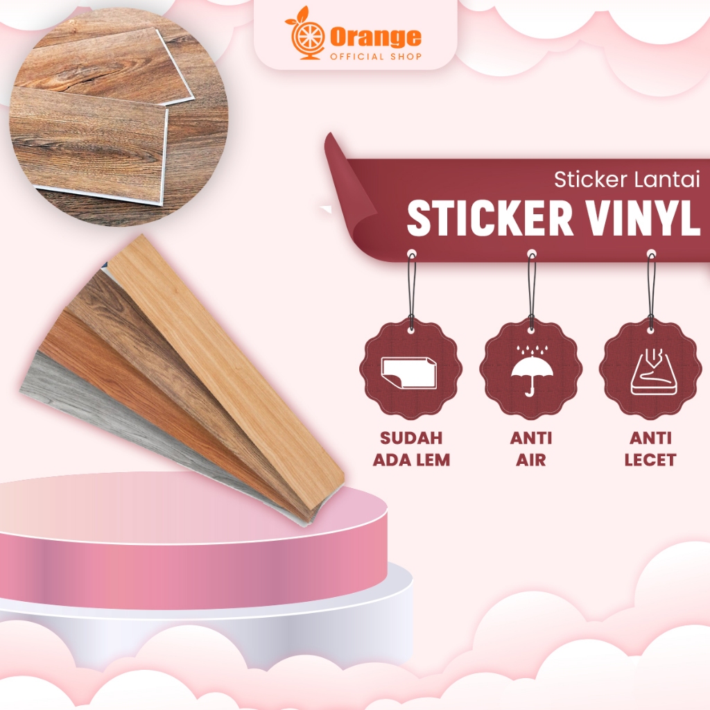 Jual 1 Dus 36pcs Lantai Vinyl Stiker Vinil Motif Kayu Vynil Stiker PVC Floor Sticker | Shopee ...
