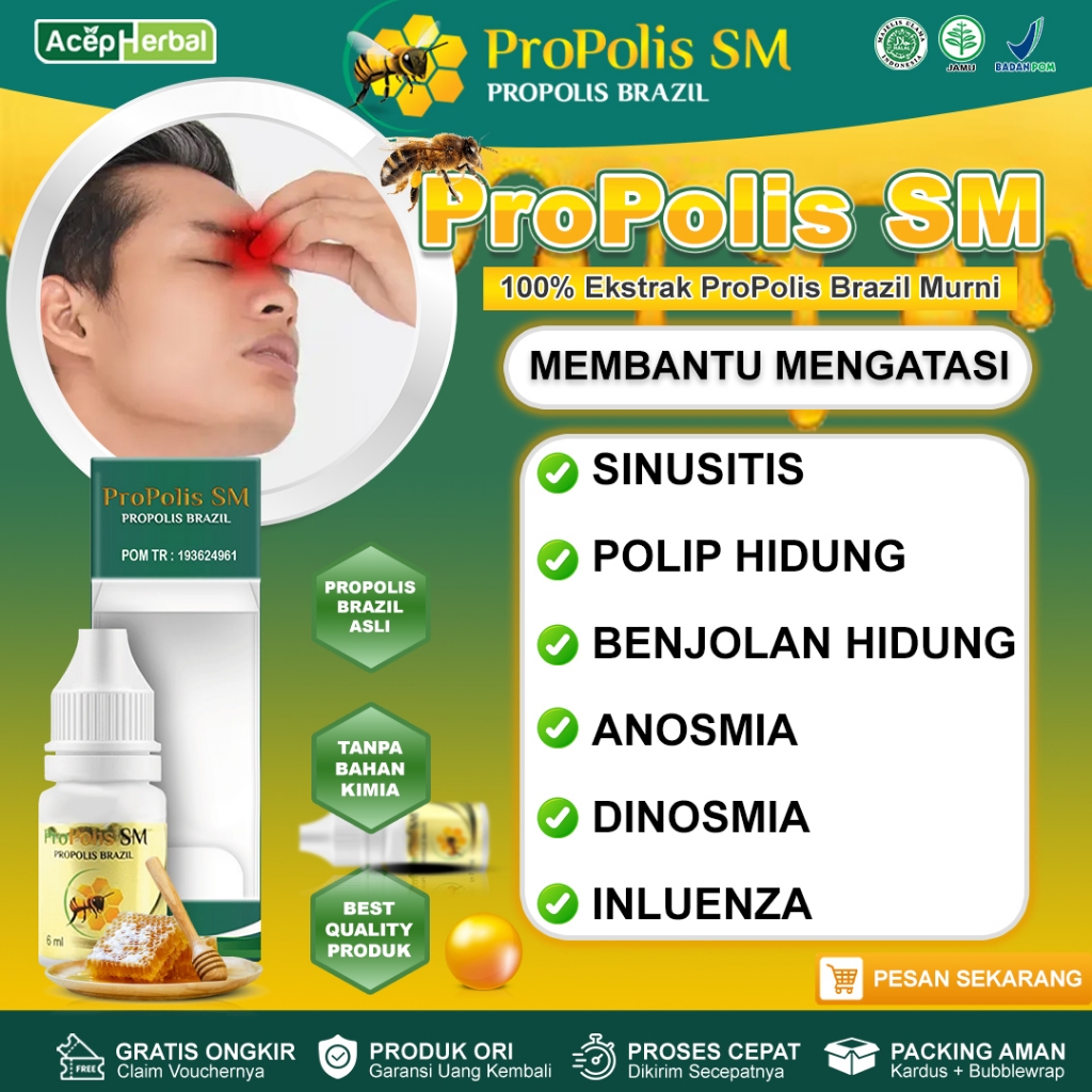 Jual Obat Sinusitis Polip Hidung Benjolan Di Hidung Anosmia Dinosmia Influenza Hidung Tersumbat ...