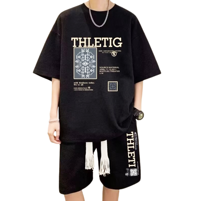 Jual Ssmy TZ68 THLETIG Motif One Set Pria Women Fashion Celana+Baju ...