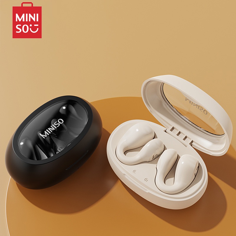 Jual MINISO M14 TWS Ear Clip Bluetooth Earphone V5.3 Bone Conduction ...