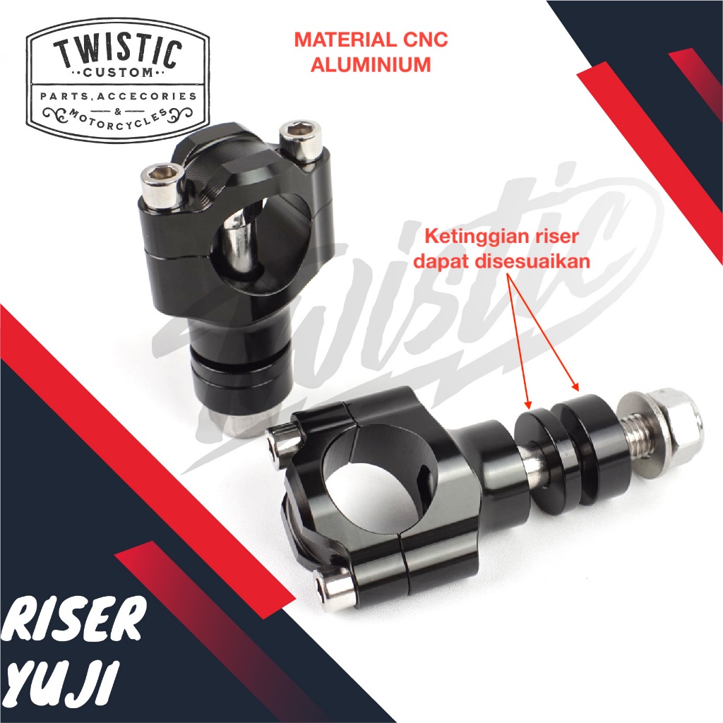 Jual Raiser Riser Stang Yuji Motor Benelli PE250 Cleveland SM V16 TVS ...
