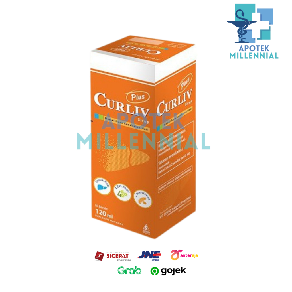 Jual CURLIV PLUS SIRUP 120 ML - suplemen kesehatan hati - vitamin ...