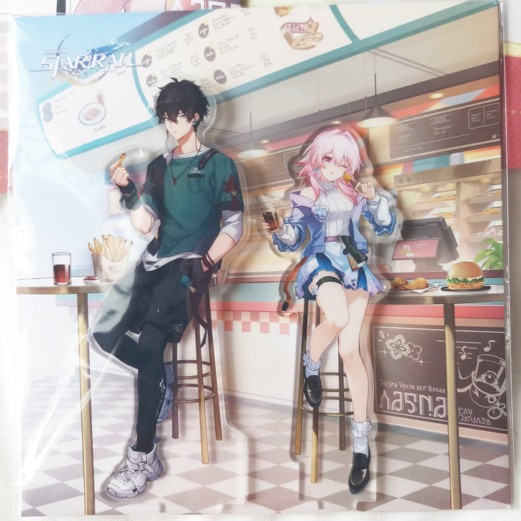 Jual Ready Collab Star Rail x Convivium Standee Acrylic March 7th Dan ...