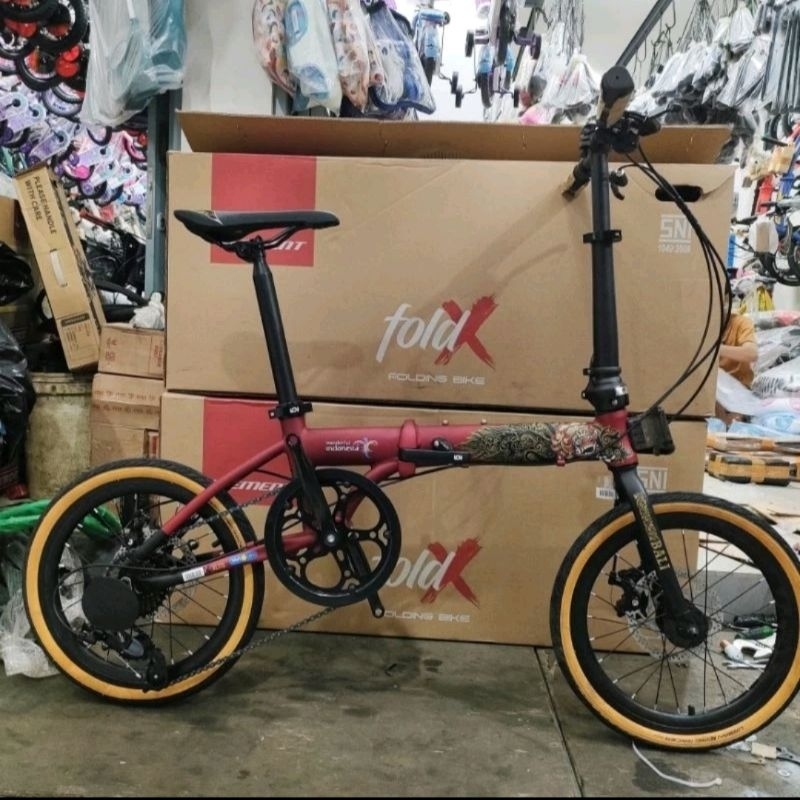 Jual Sepeda Lipat Folding Bike XLITE BALI by FOLDX 16 Plus 8 Speed ...