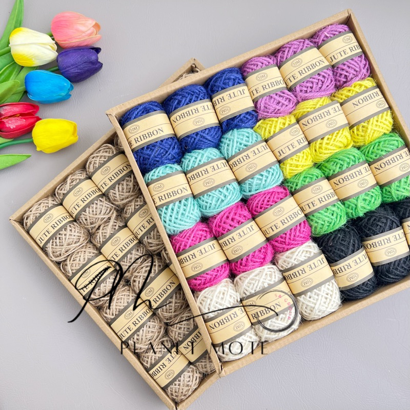 Jual 10m Tali goni warna | tali rami | Tali jerami | Hemp rope | Shopee ...