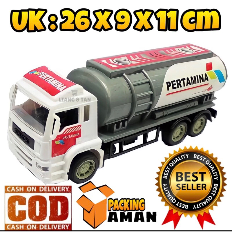Jual mainan truk tangki pertamina mainan anak truk | Shopee Indonesia