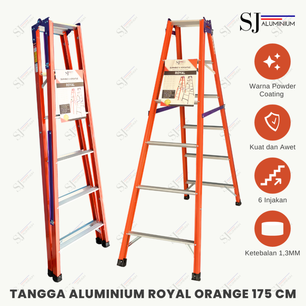 Jual ROYAL - Tangga Lipat Aluminium Ladder Multifungsi & Portable Super ...