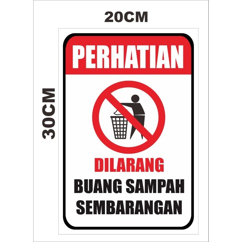 Jual STICKER HIMBAUAN DILARANG PARKIR/DILARANG MEROKOK/DILARANG BUANG ...
