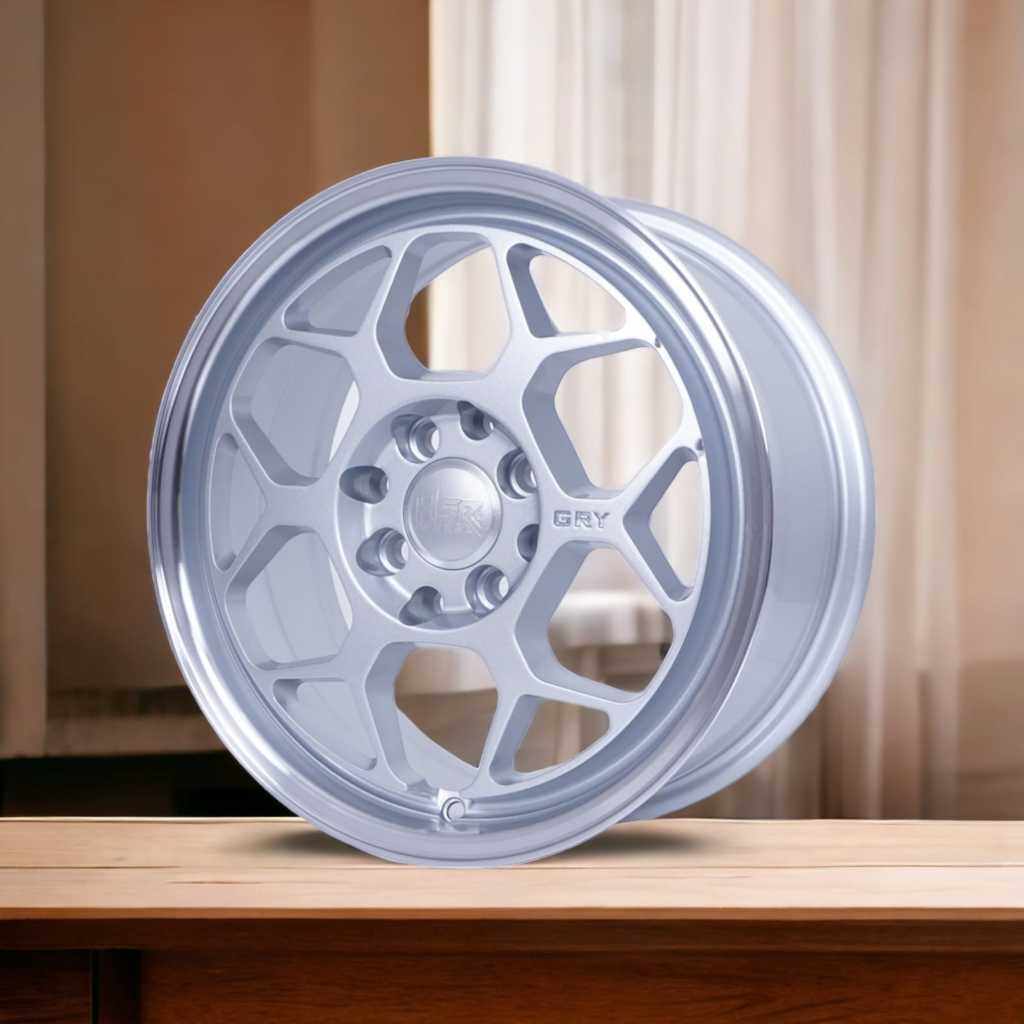 Jual Velg Mobil Agya Ring 15x6,5 pcd 4x100 & 4x114,3 type HSR GRY ...