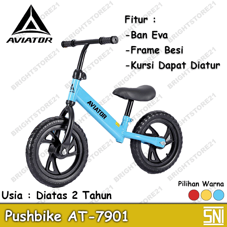 Jual Sepeda Anak Pushbike Balancebike Aviator AT-7901 AT7901 SNI ...