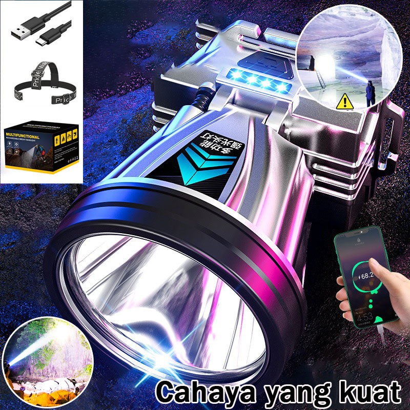 Jual GAGALU Led Senter Kepala Super Terang Lampu Kepala Outdoor Lampu Depan Usb Dikenakan Biaya ...