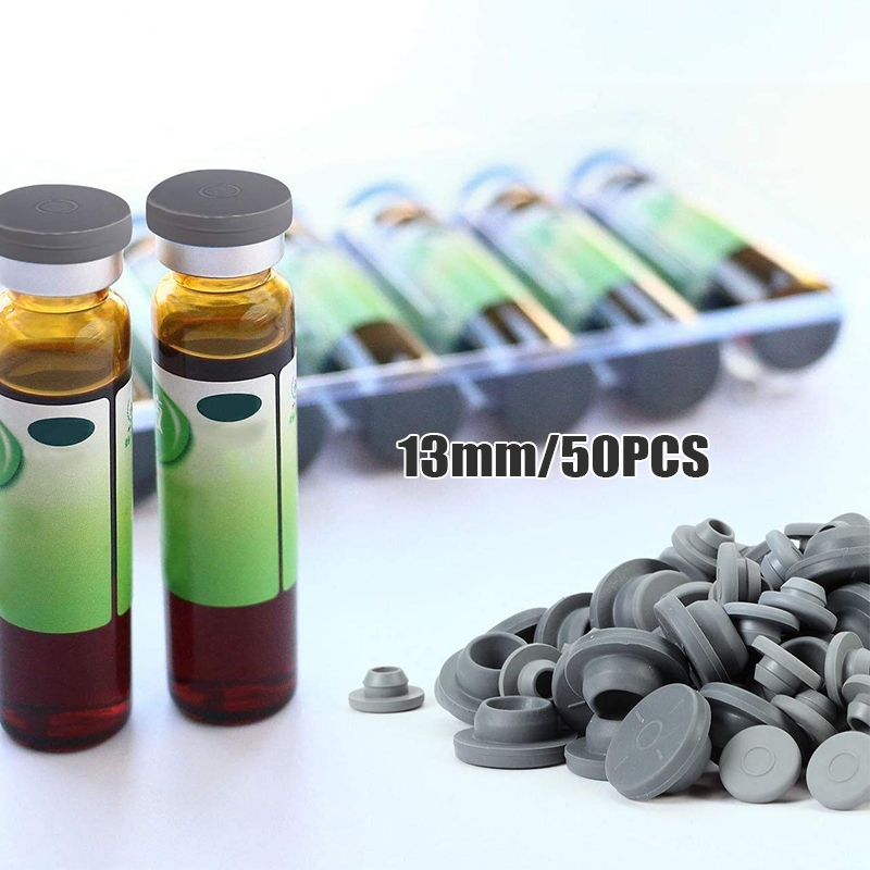 Jual 13mm Tutup Karet Botol Vial / Rubber Stopper / Tutup Karet Botol ...
