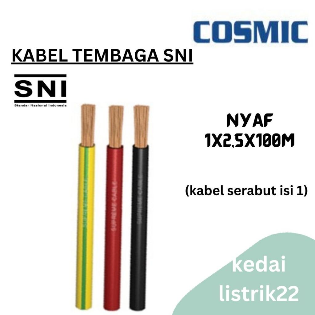 Jual Kabel Serabut 2,5mm Kabel NYAF / Kabel Listrik / Kabel Tembaga ...