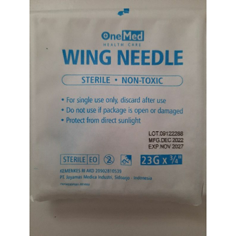 Jual Wing Needle 23g, 25g, 27g onemed (ECER) | Shopee Indonesia