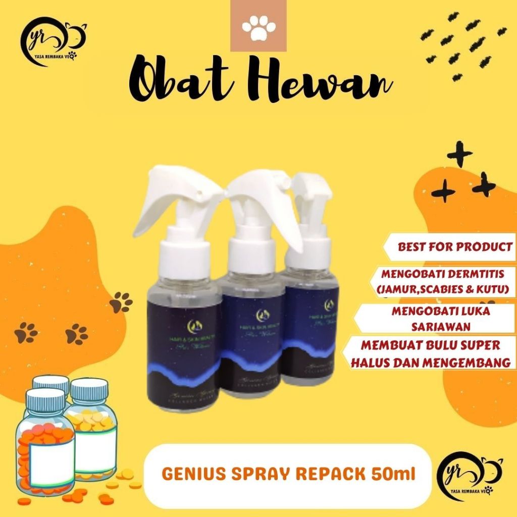 Jual GENIUS SPRAY (Repack) 50 ml - Obat anti jamur & sariawan untuk ...