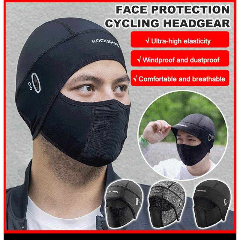 Jual HW Ice Silk Face Protection Cycling Hood Summer Cooling Face Mask ...