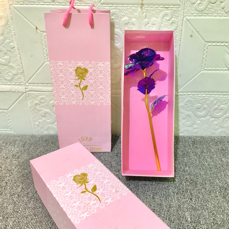 Jual Gift Box Mawar Foil - Bunga Mawar Dekorasi - Kado Wisuda Sidang ...