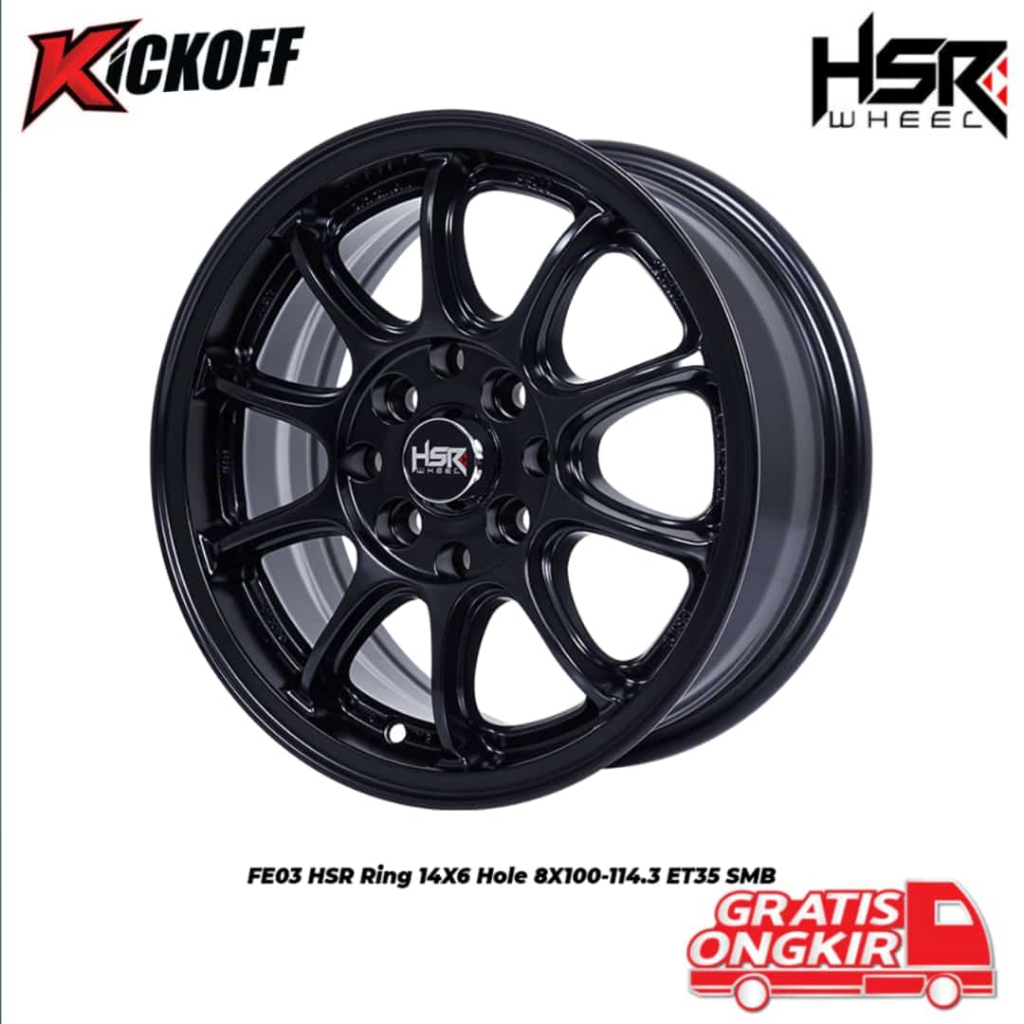 Jual Velg Racing Mobil HSR FE03 Ring 14 TERBARU Buat Wuling Air ev Agya Ayla Brio DLL | Shopee ...